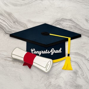 Graduation Cap Gift Card Holder, DIY Graduation Card, Grad Cap Svg ...