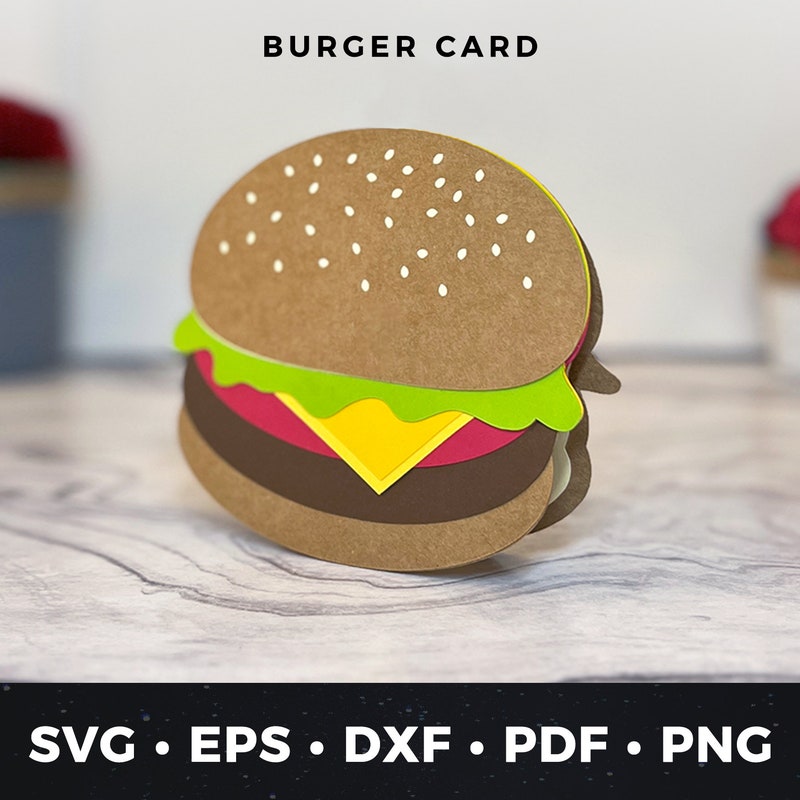 Cheeseburger Card - Etsy