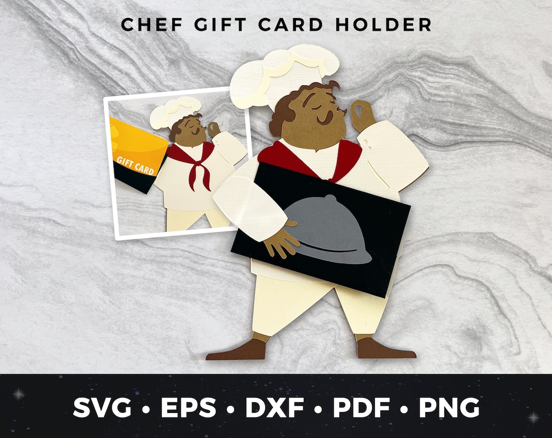 Chef Gift Card Holder, Restaurant Gift Card Holder, Foodie Gift Card ...