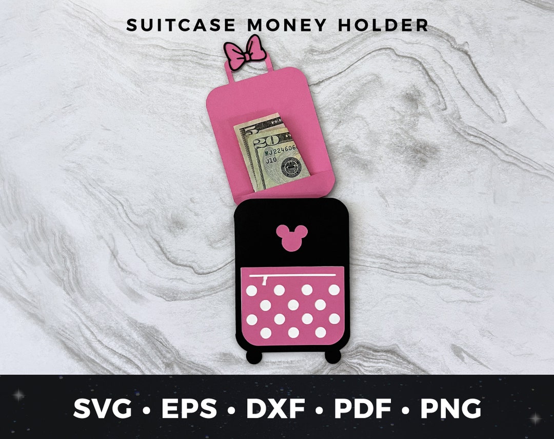 Kids Travel Money Holder, DIY Kids Vacation Gift, Kids Suitcase Svg ...