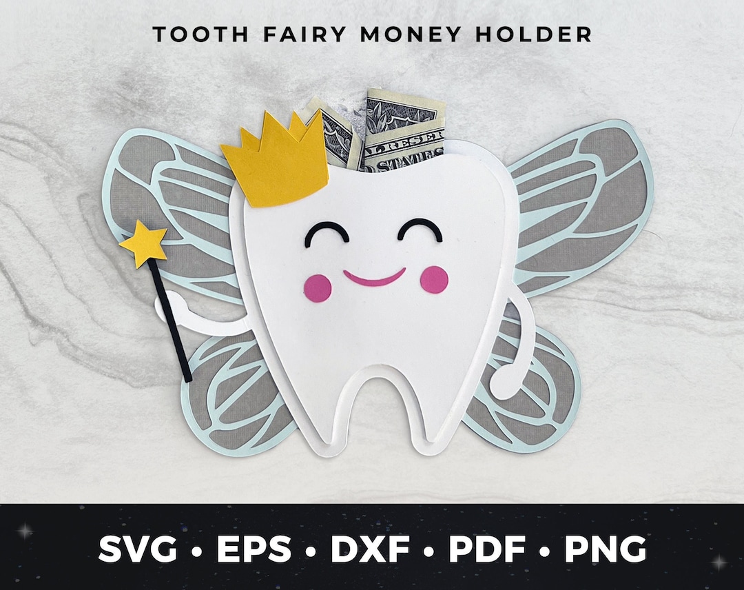 Paper Tooth Fairy Bag, DIY Tooth Fairy Money Holder, Tooth Fairy Pouch ...