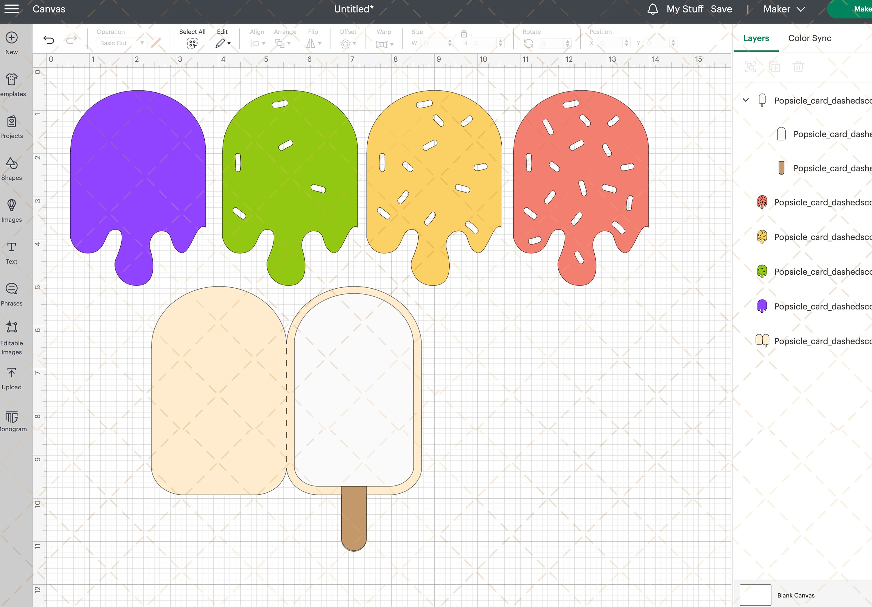 Popsicle Birthday Card Svg, Ice Cream Card Svg, Ice Cream Cut File ...