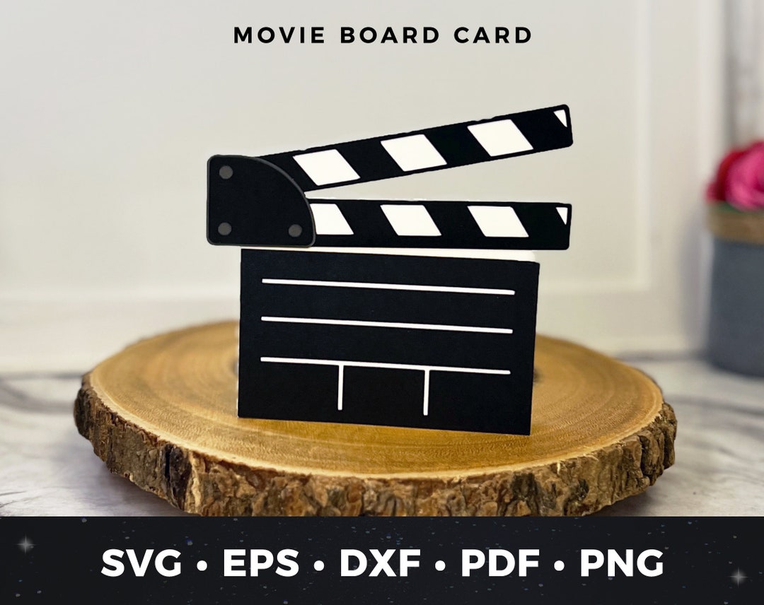 Movie Film Clapboard Card Svg, Movie Card Svg, Film Svg, Movie Clap ...