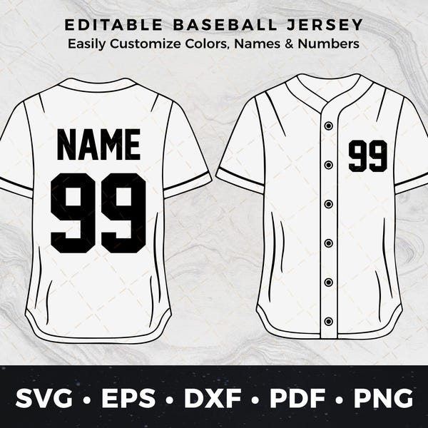 Baseball Jersey - Etsy