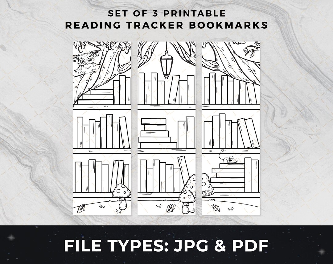 Book Tracker Bookmarks, Printable Book Tracker, Book Tracker Download ...