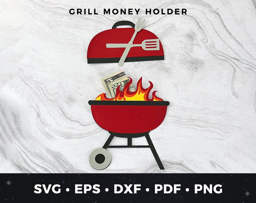Grill Money Holder Svg, Grill Card Svg, Grill Money Holder Svg, DIY ...