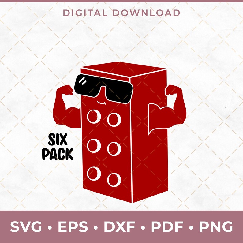 Building Brick's Six Pack Svg Funny Brick Shirt Six - Etsy