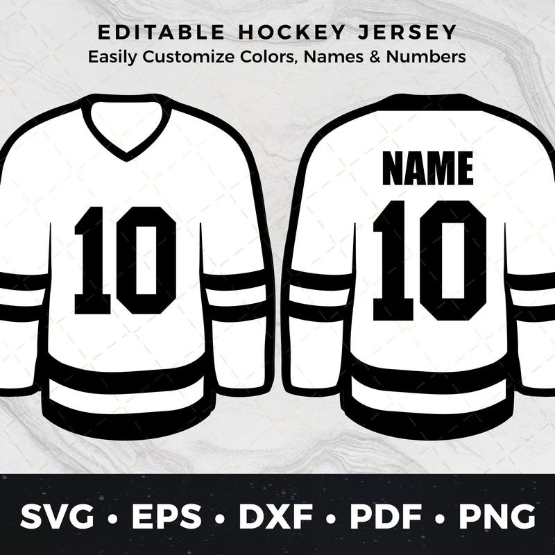 Hockey Clipart Outline - Etsy