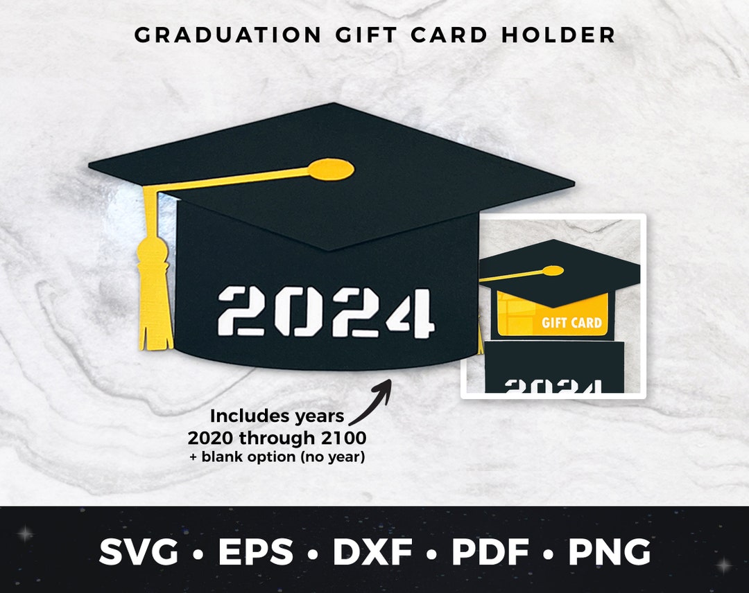 Graduation Gift Card Holder Svg, 2024, 2025, 2026 DIY Graduation Card ...