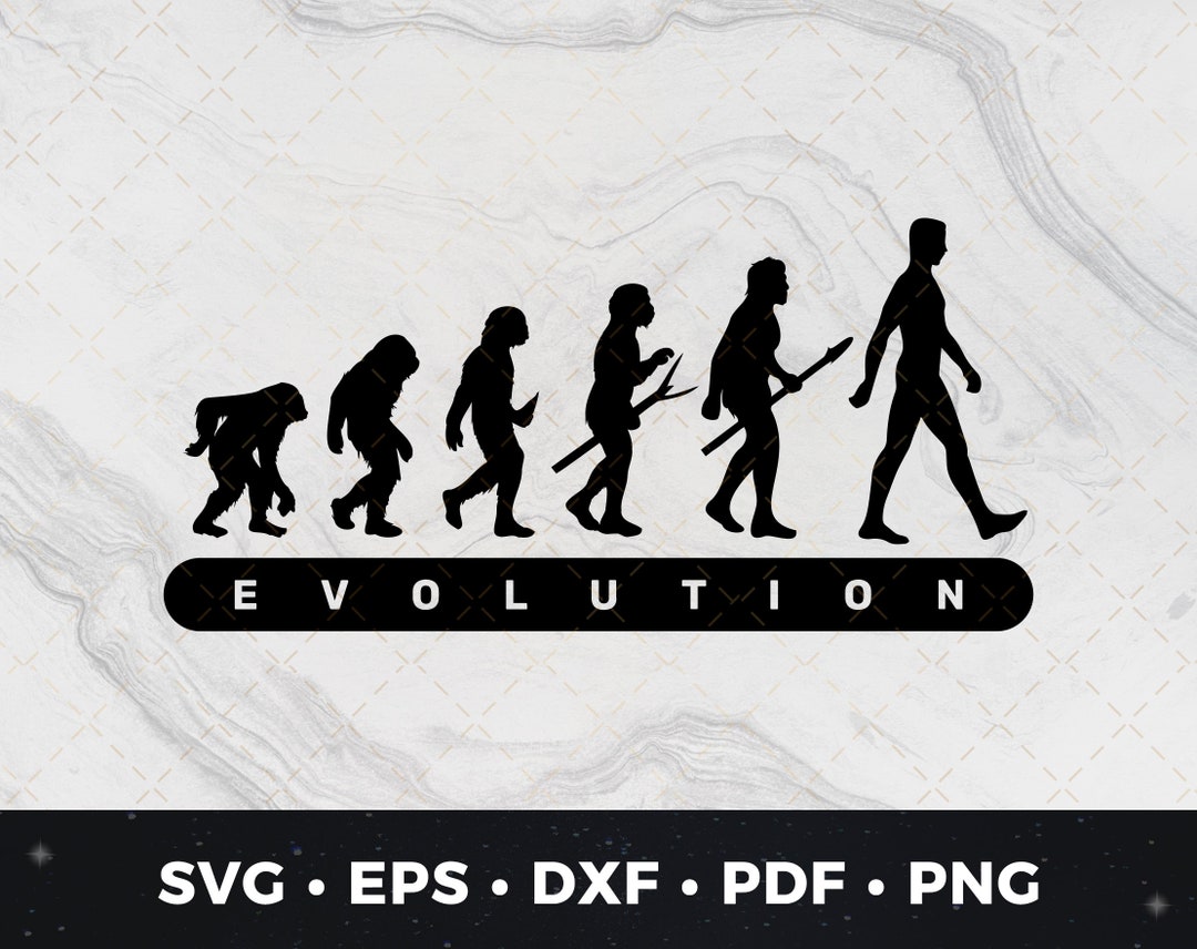 Evolución svg, Vector de evolución, Evolución humana svg, Camisa de ...