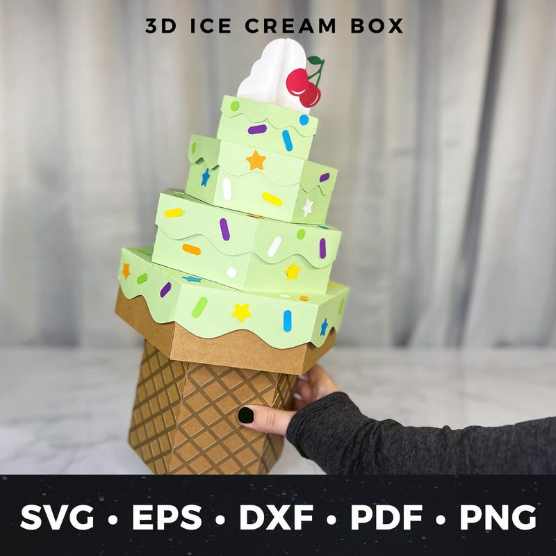 Ice Cream Box Cones - Etsy