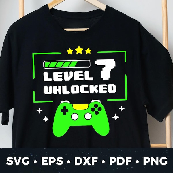 Level 7 Unlocked Svg - Etsy