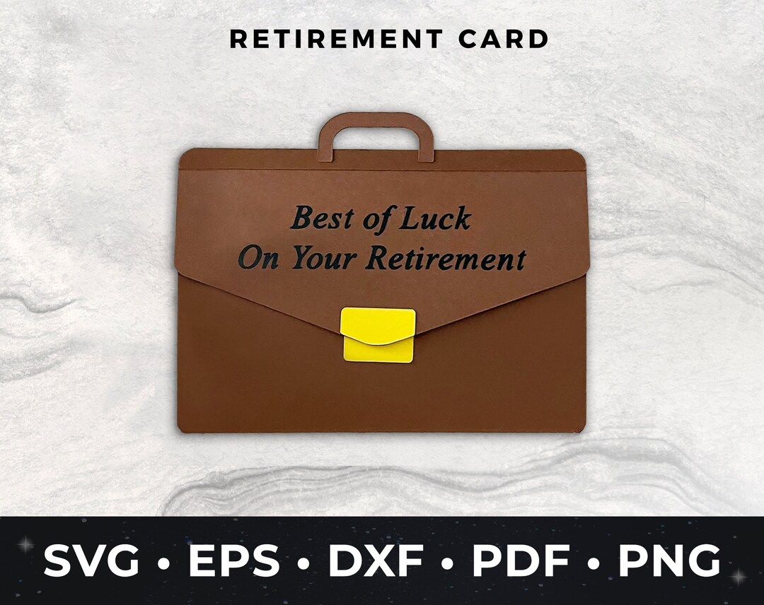 Retirement Card Svg Congrats Svg Retirement Business Card - Etsy Australia