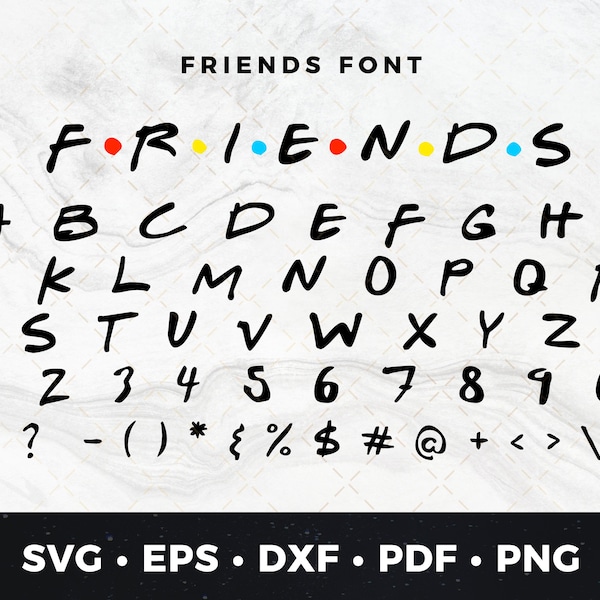 Friends Font - Etsy