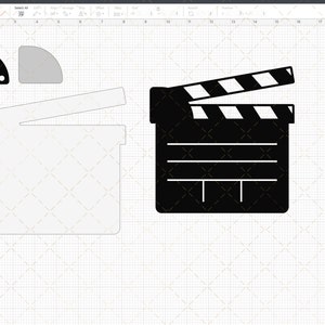 Movie Film Clapboard Svg, Movie Svg, Film Svg, Movie Clap Board Cut ...