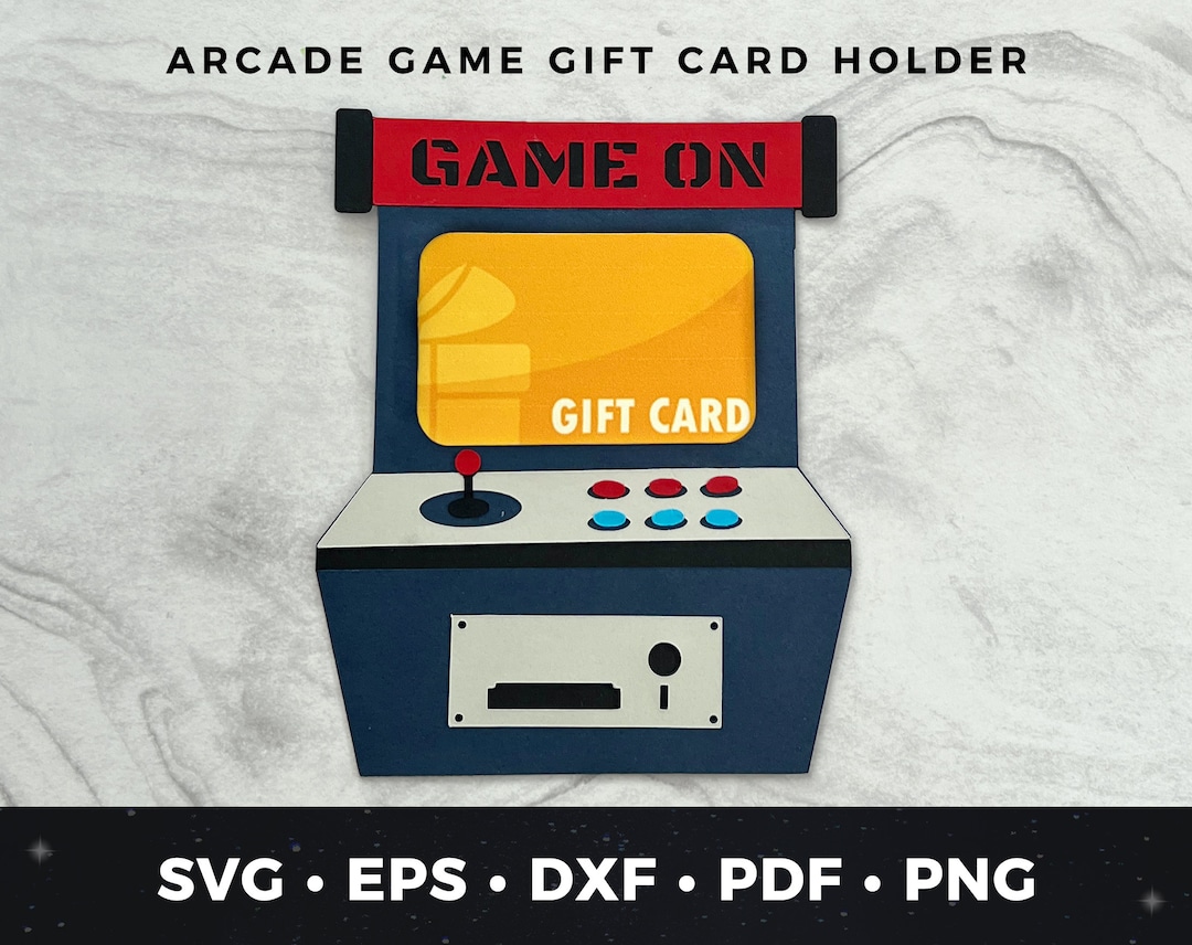 Arcade Game Gift Card Holder, Arcade Gift Card Holder, Gamer Gift Card ...