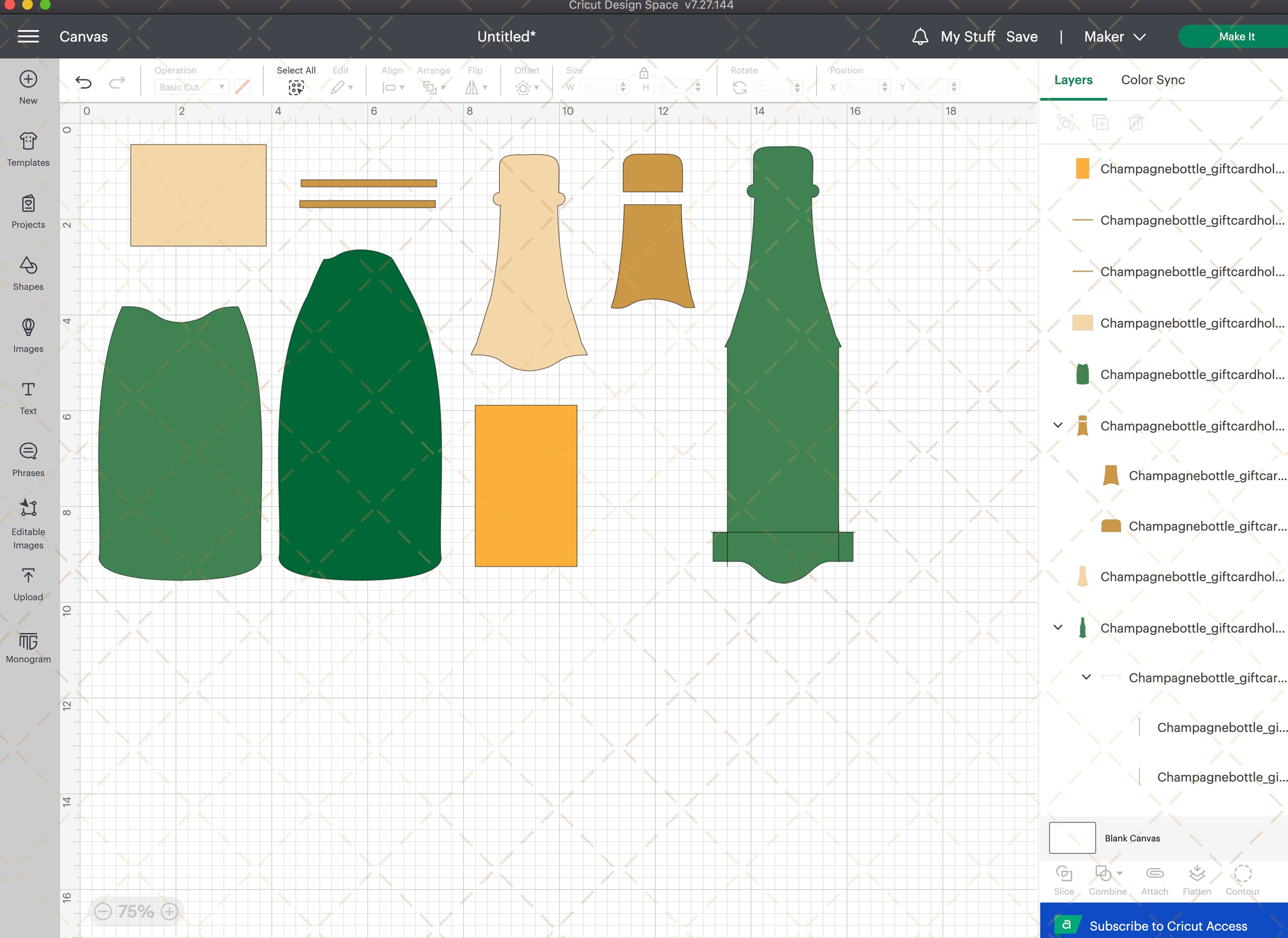 Champagne Gift Card Holder Svg Champagne Svg Champagne - Etsy Canada