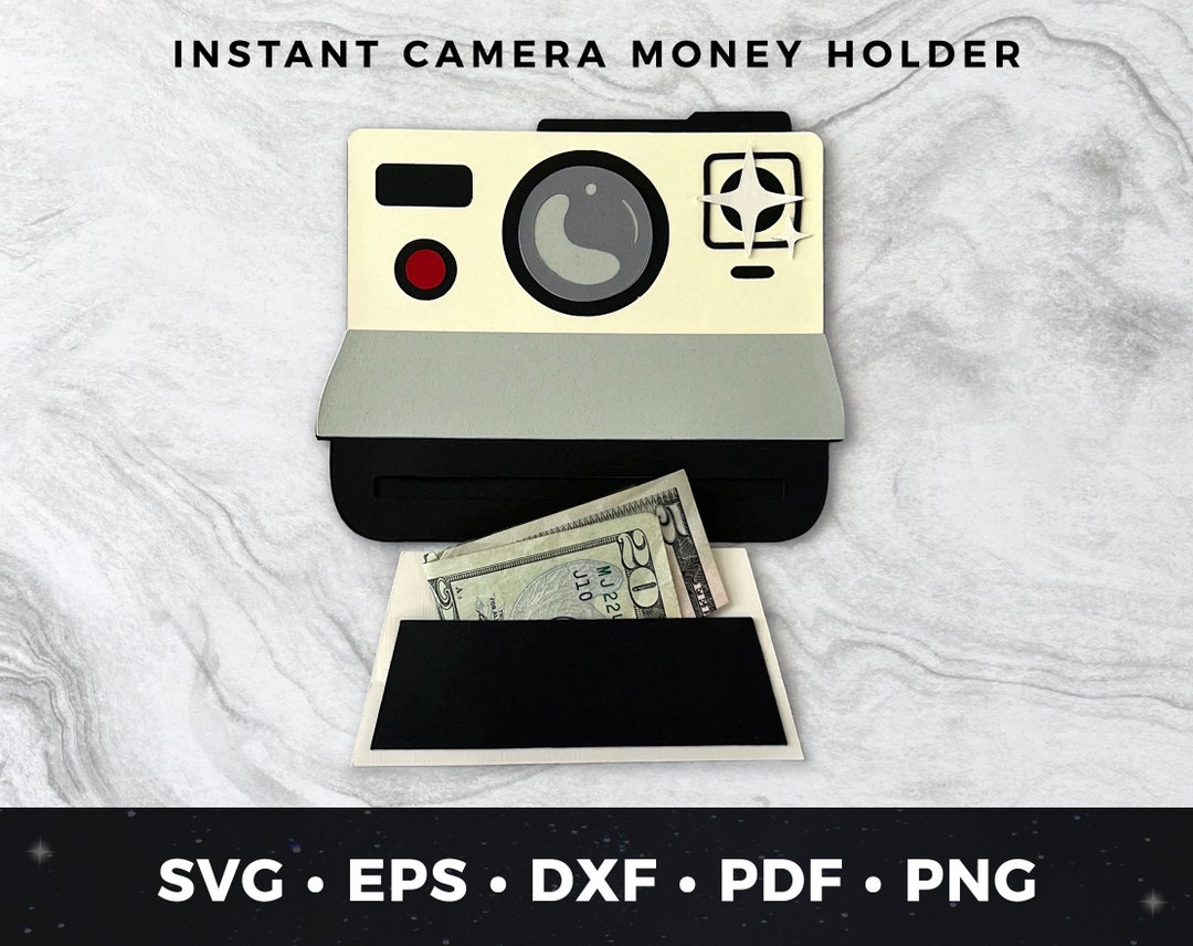 Instant Camera Money Holder, DIY Camera Card, Polaroid Money Holder ...