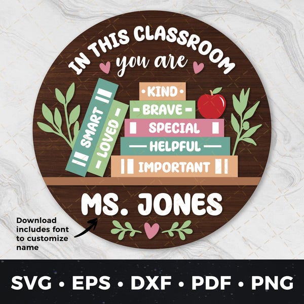 Classroom Wood Round - Etsy
