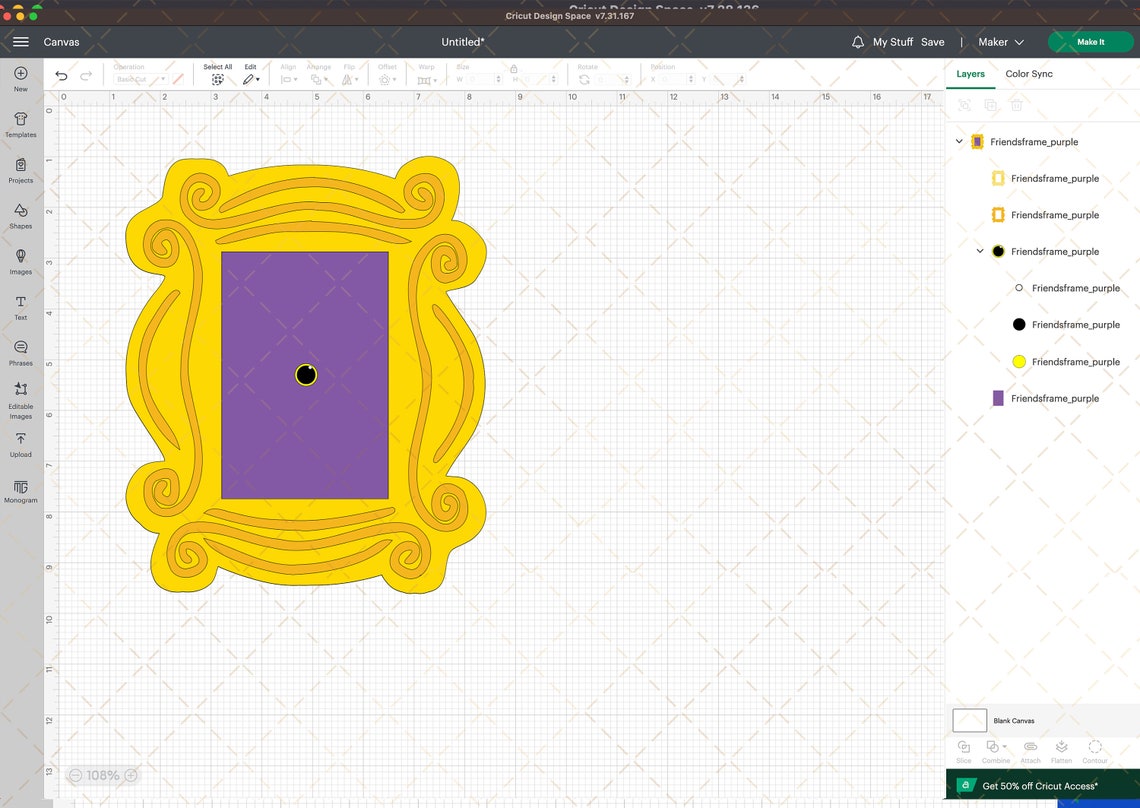 Friends Yellow Picture Frame Svg Friends Frame Svg - Etsy