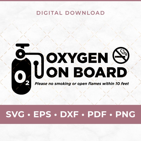 Oxygen Car Decal Sticker Svg Oxygen Bumper Sticker Svg - Etsy