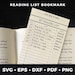 Library Card Slip and Pocket Svg, Personal Library Checkout Card ...