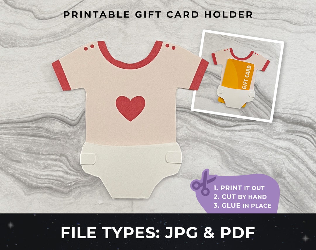 Printable Baby Shower Gift Card Holder Printable Baby Shower - Etsy