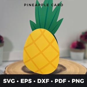 Pineapple Card Svg, Pineapple Birthday Card Svg, Pineapple Greeting ...