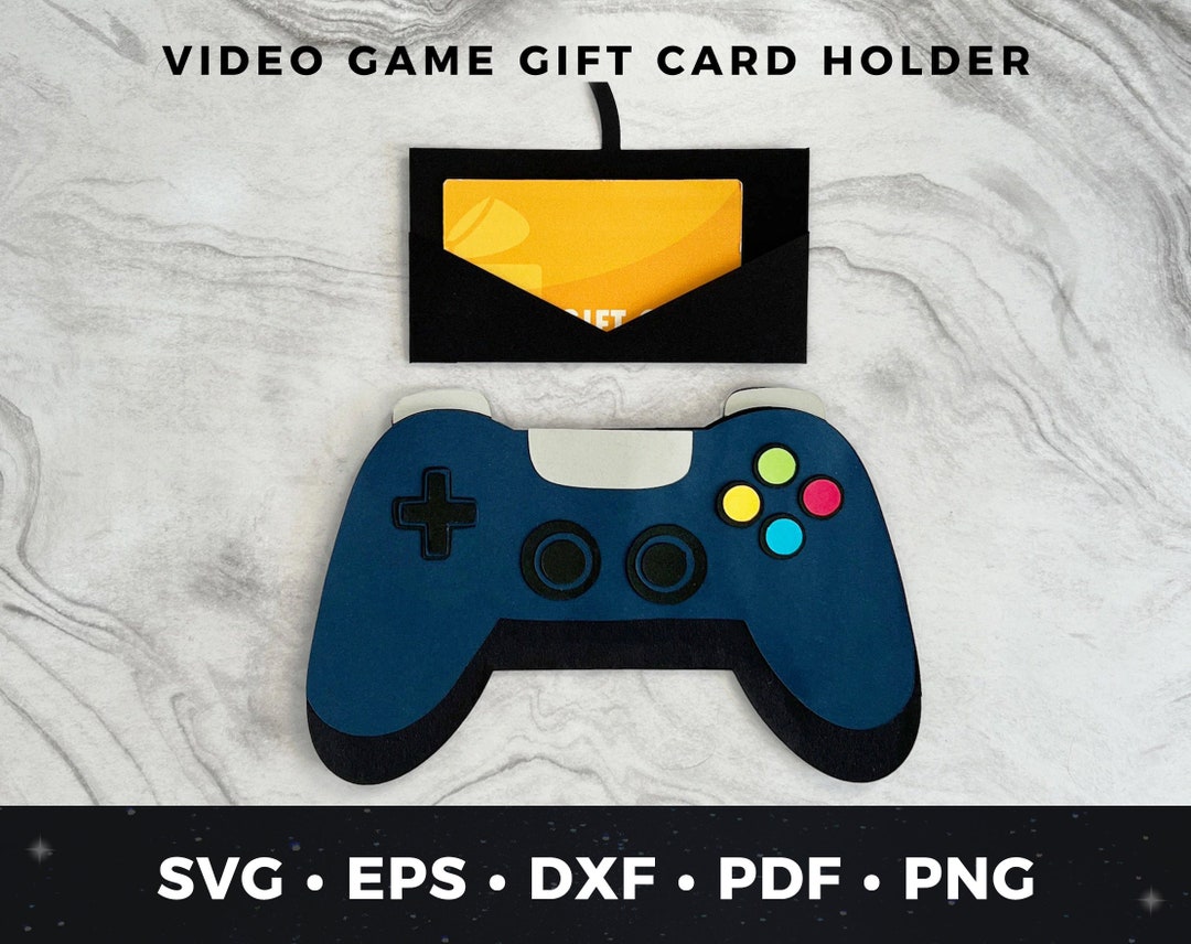 Video Game Controller Gift Card Holder Svg, DIY Video Game Card, Video ...
