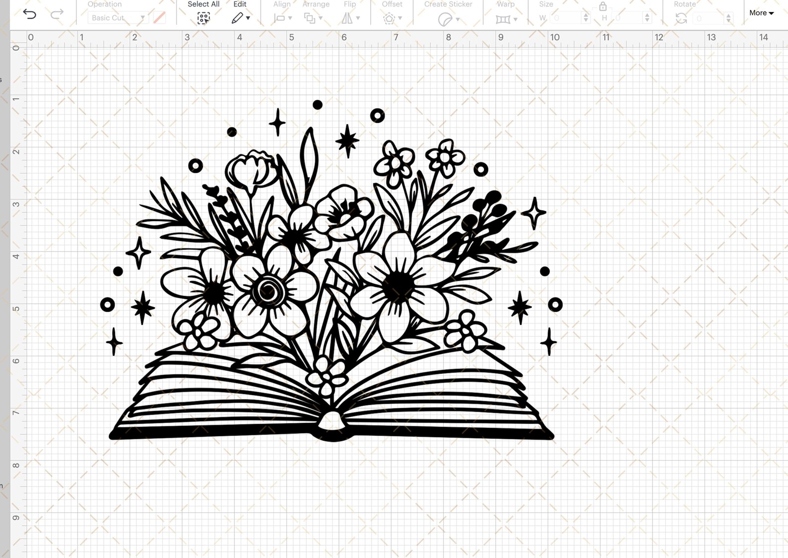 Open Book Svg, Floral Book Design PDF, Open Book With Flowers Png ...