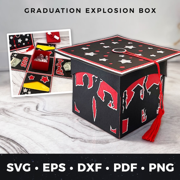 Exploding Box Svg - Etsy