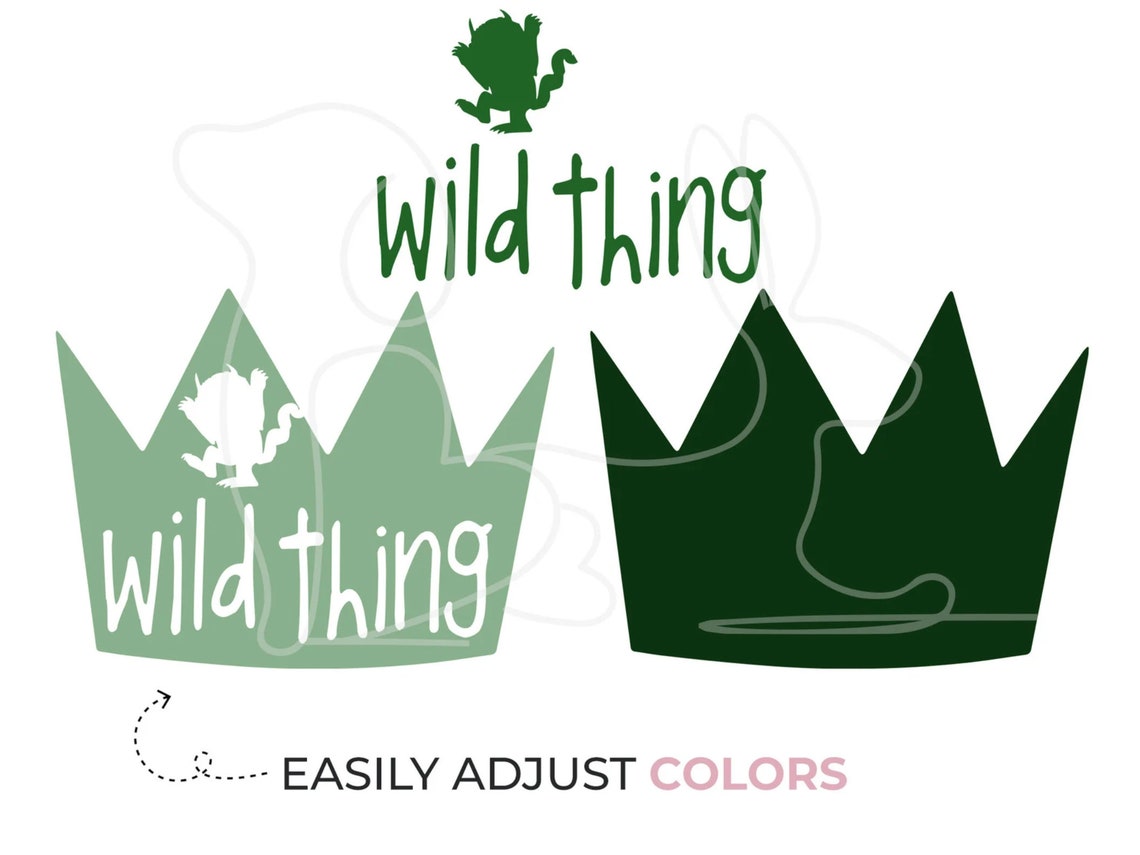 Wild Thing Vector Raising Wild Things Where the Wild Things - Etsy