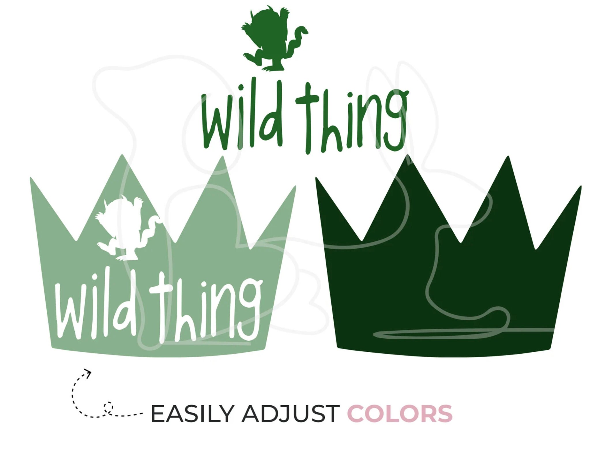 Wild Thing Vector Raising Wild Things Where the Wild Things - Etsy