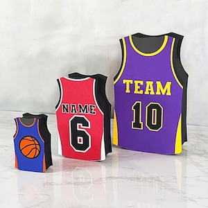 Basketball Gift Box Svg, 3D Basketball Jersey Favor Box Svg, Basketball ...