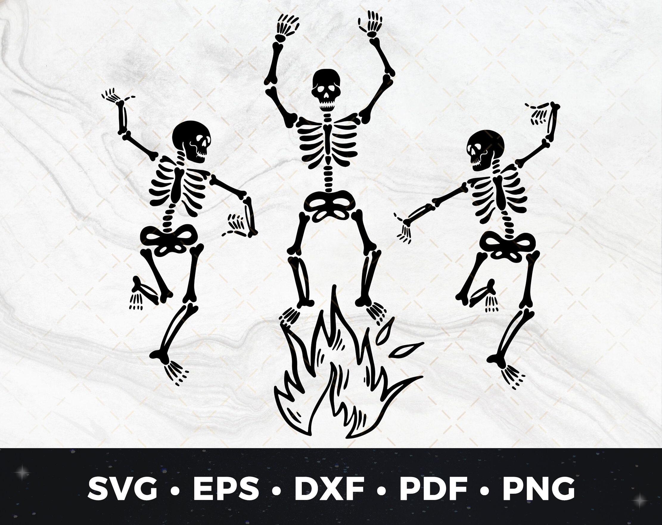 Dancing Skeleton Clipart