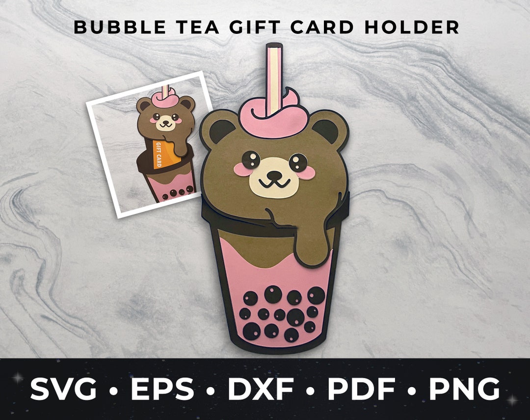 Boba Tea Gift Card - Printable Cards
