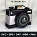 Camera Gift Box SVG, 3D Paper Camera Box, Photographer Favor Box, DIY ...
