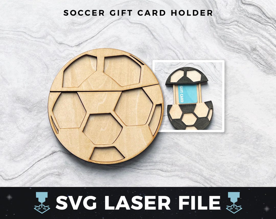 Soccer Giftcard Holder Svg, Football Gift Card Holder, Soccer Coach ...