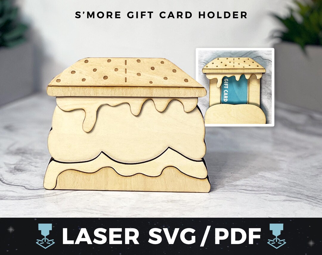 Smore Gift Card Holder Laser SVG, Campfire Giftcard PDF, S'mores Money ...