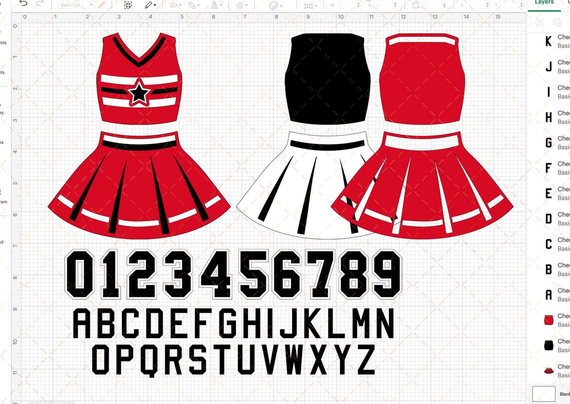 Custom Cheer Uniform Svg Png Pdf Dxf Eps, Cheer Clipart, Cheer Cut File ...
