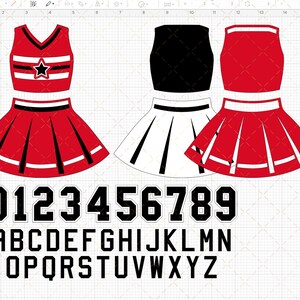 Custom Cheer Uniform Svg Png Pdf Dxf Eps, Cheer Clipart, Cheer Cut File ...