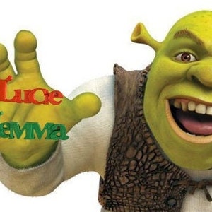 3D Printed Personalised Shrek Style Keyring, Any Colour, Any Name. Gift ...