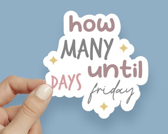 Days Until Friday - Etsy