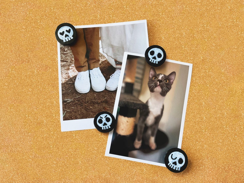 Handmade Hand-painted Clay Magnets | Set of 4 - Etsy