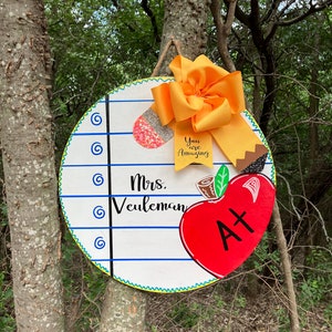 Teacher Door Hanger /classroom Door Hanger/welcome to Our Classroom ...