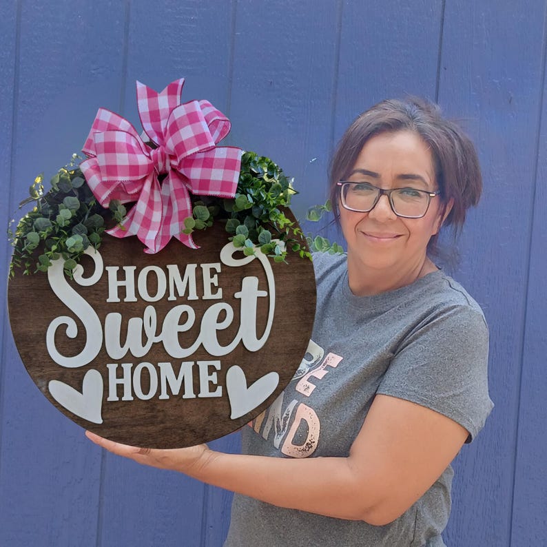 Front Door Decor | Front Door Sign | Home Sweethome Door Sign ...