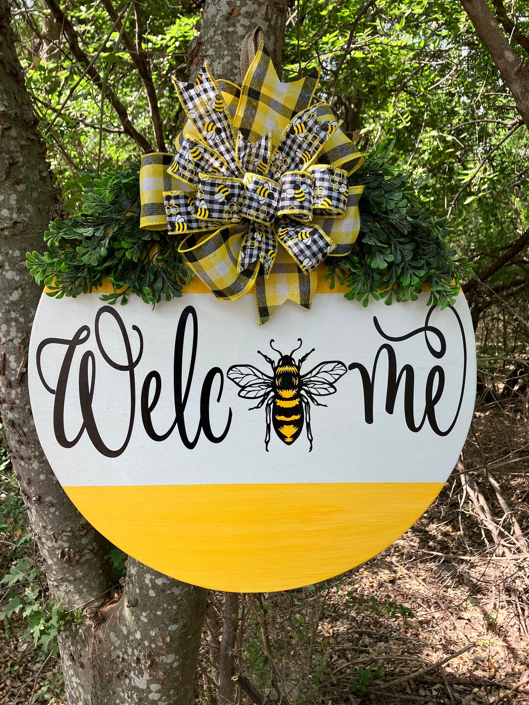 Front Door Decor/ Bee Sign/ Bee Decor/porch Sign/ Housewarming Gift ...