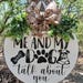 Front Door Decor/ Dog Sign/ Dog Door Hanger/ Dog Wreath/ Porch Sign ...