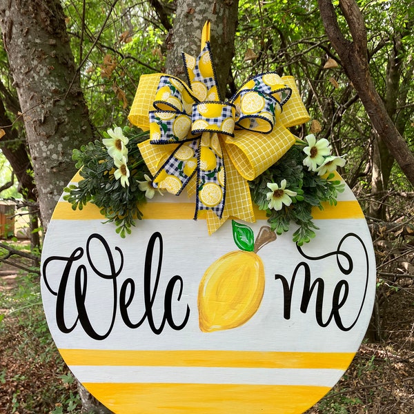Lemon Door Hanger - Etsy