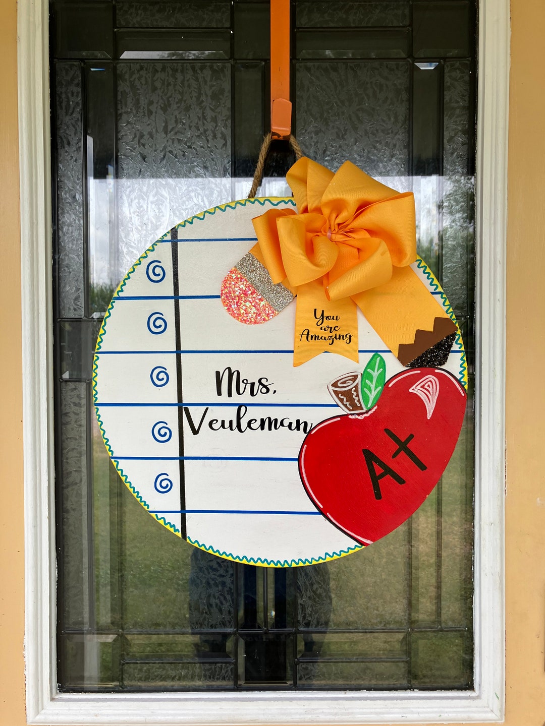 Teacher Door Hanger /classroom Door Hanger/welcome to Our Classroom ...
